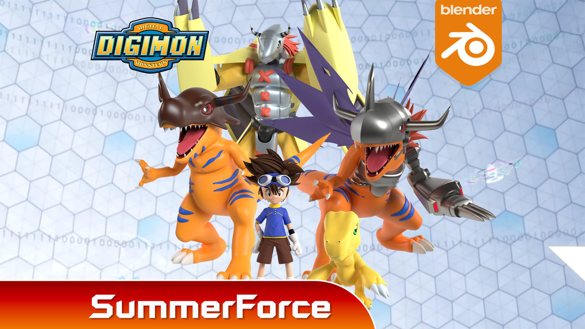 WarGreymon - Digimon 3D model rigged | CGTrader