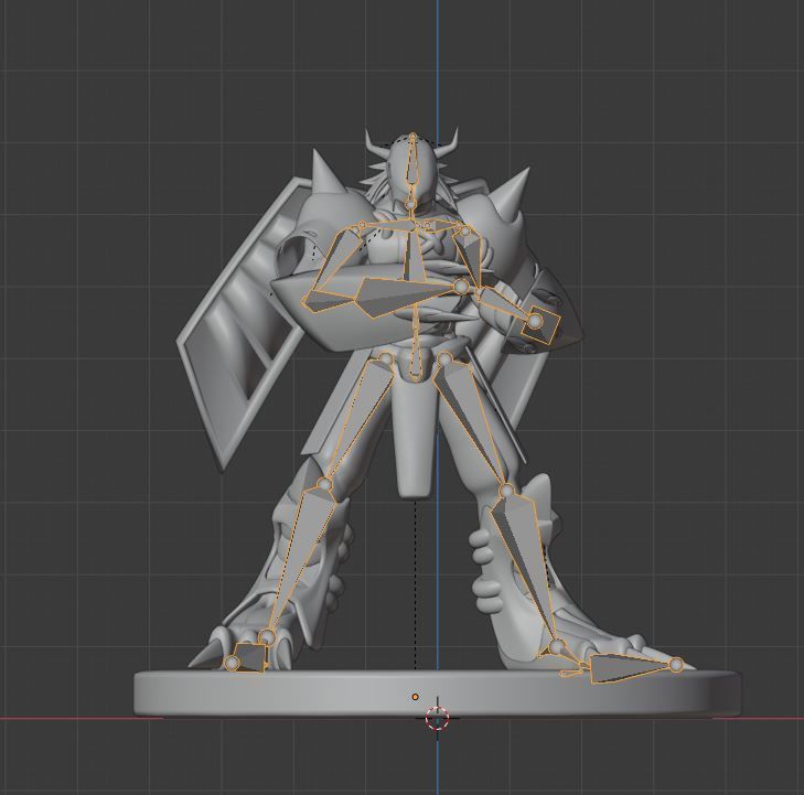 WarGreymon - Digimon 3D model rigged | CGTrader