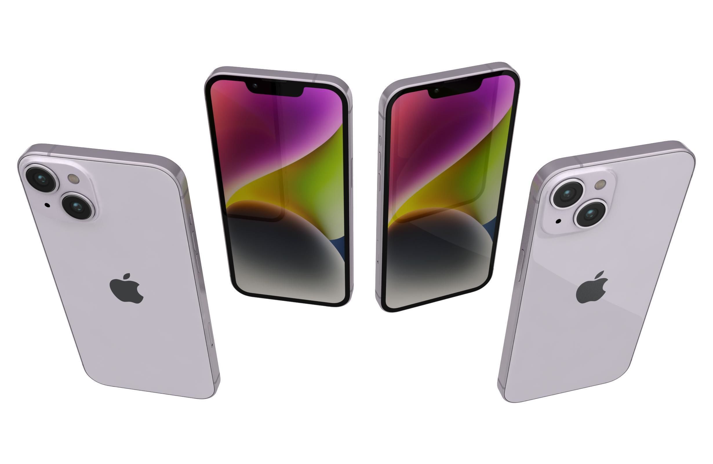 Apple iPhone 14 All Colors 3D model | CGTrader