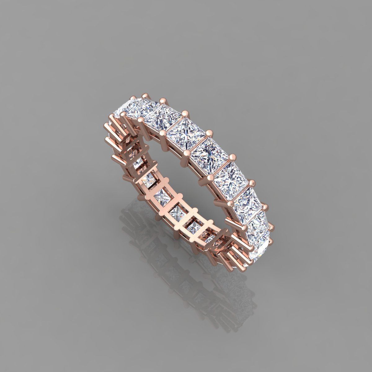 Princess Eternity Ring 3d Model and Render 3D model 3D printable | CGTrader