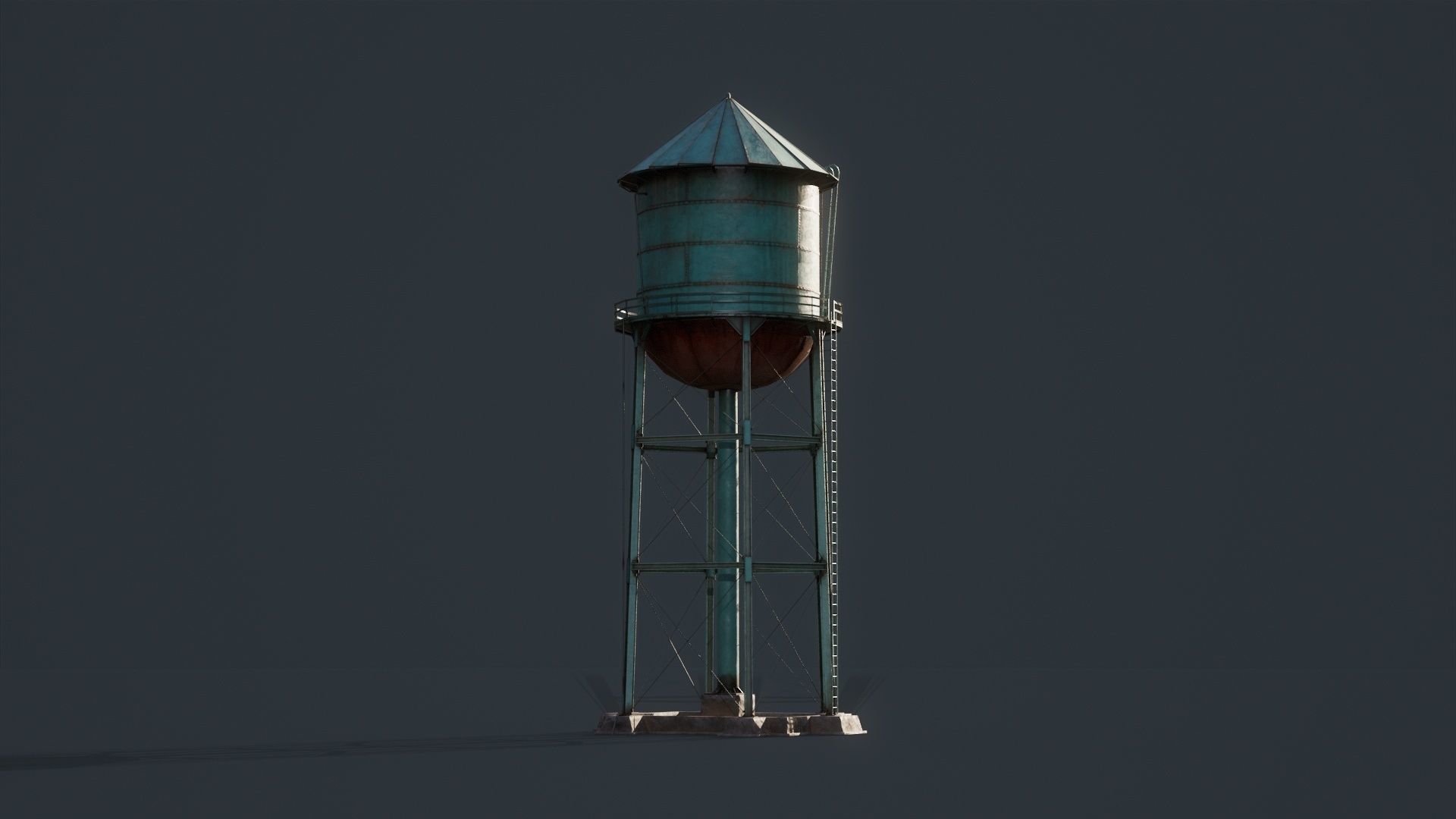3D model Water Tank Tower Reservoir VR / AR / low-poly | CGTrader