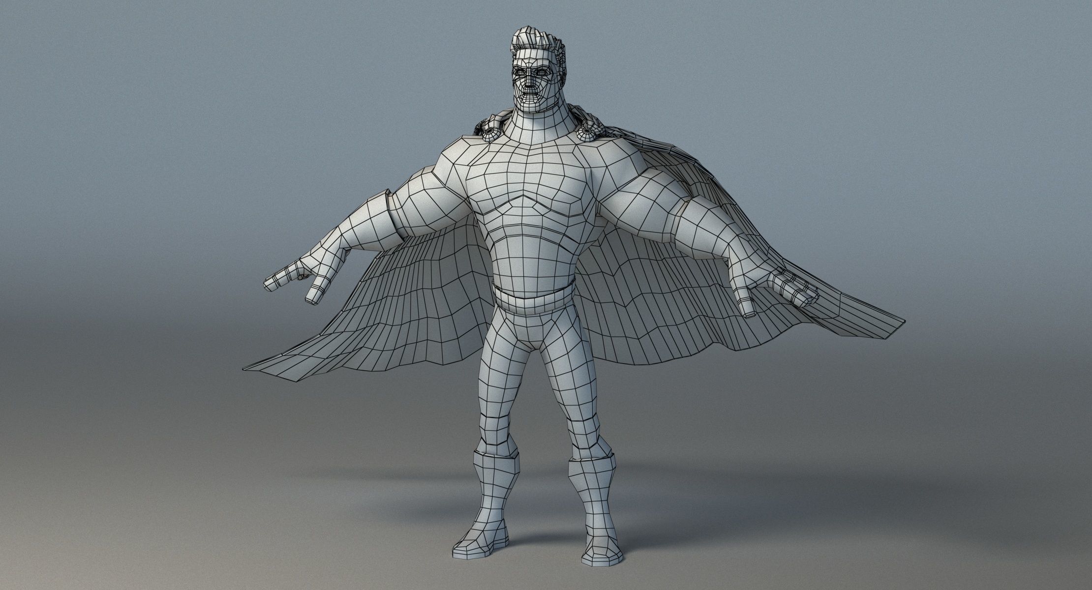 3D model Cartoon Superhero Male Character VR / AR / low-poly | CGTrader