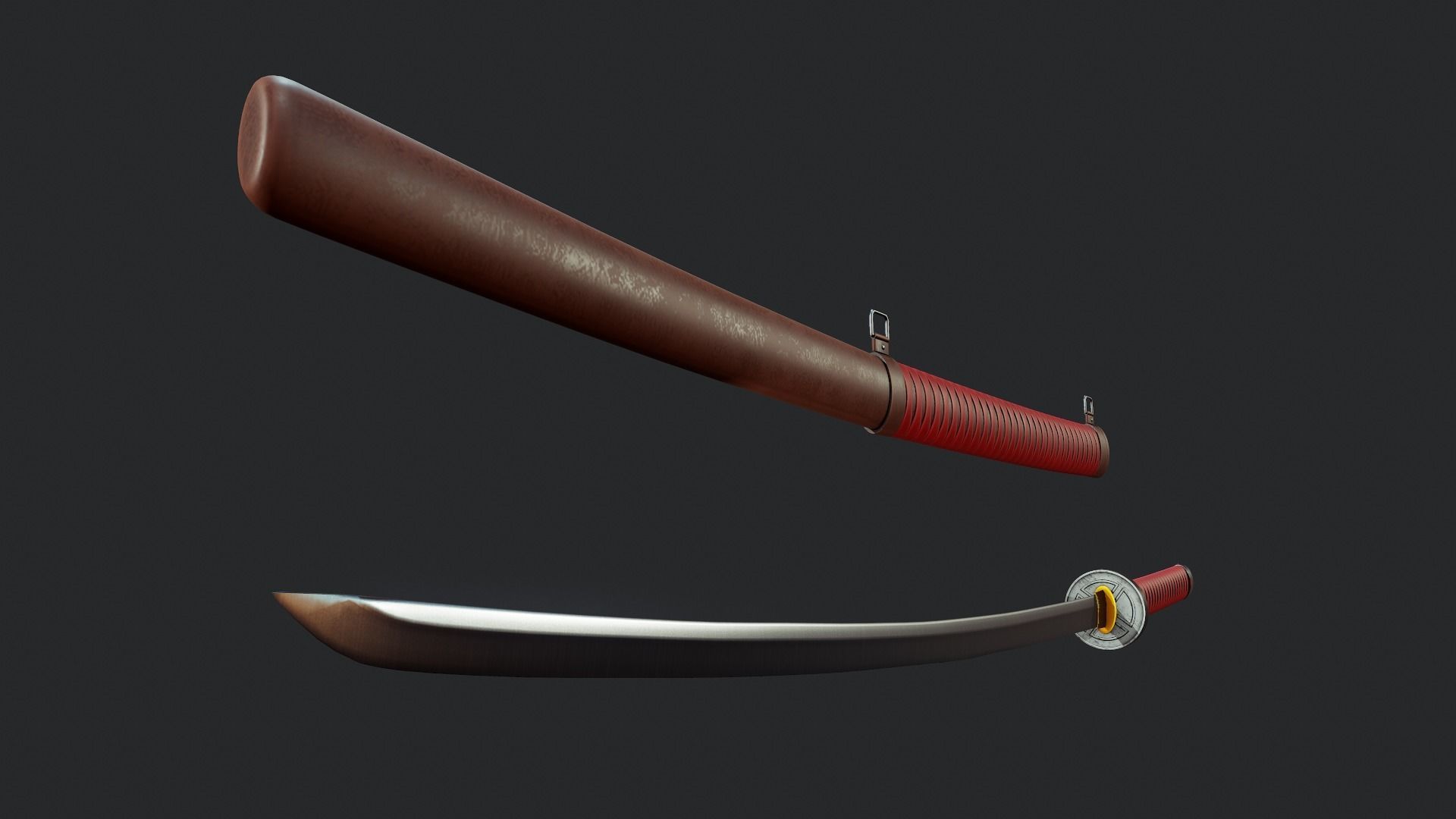 Katana Sword - Tutorial Included 3D model | CGTrader