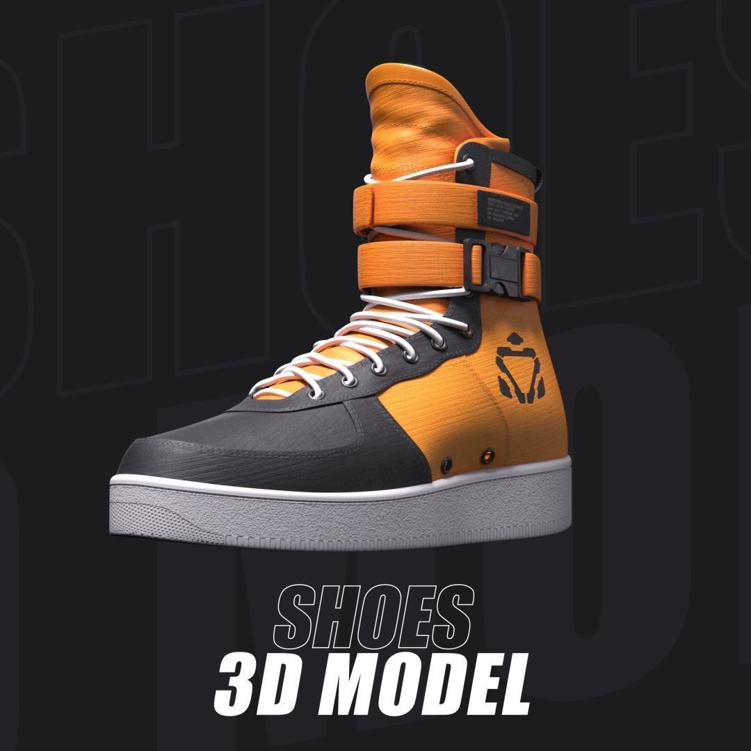NIKE SF AF1 Shoes free 3D model | CGTrader