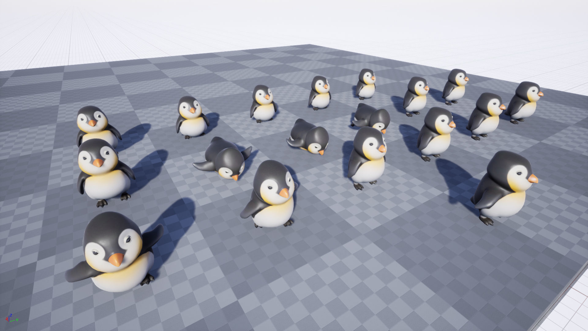 3D model Penguin cartoon VR / AR / low-poly | CGTrader