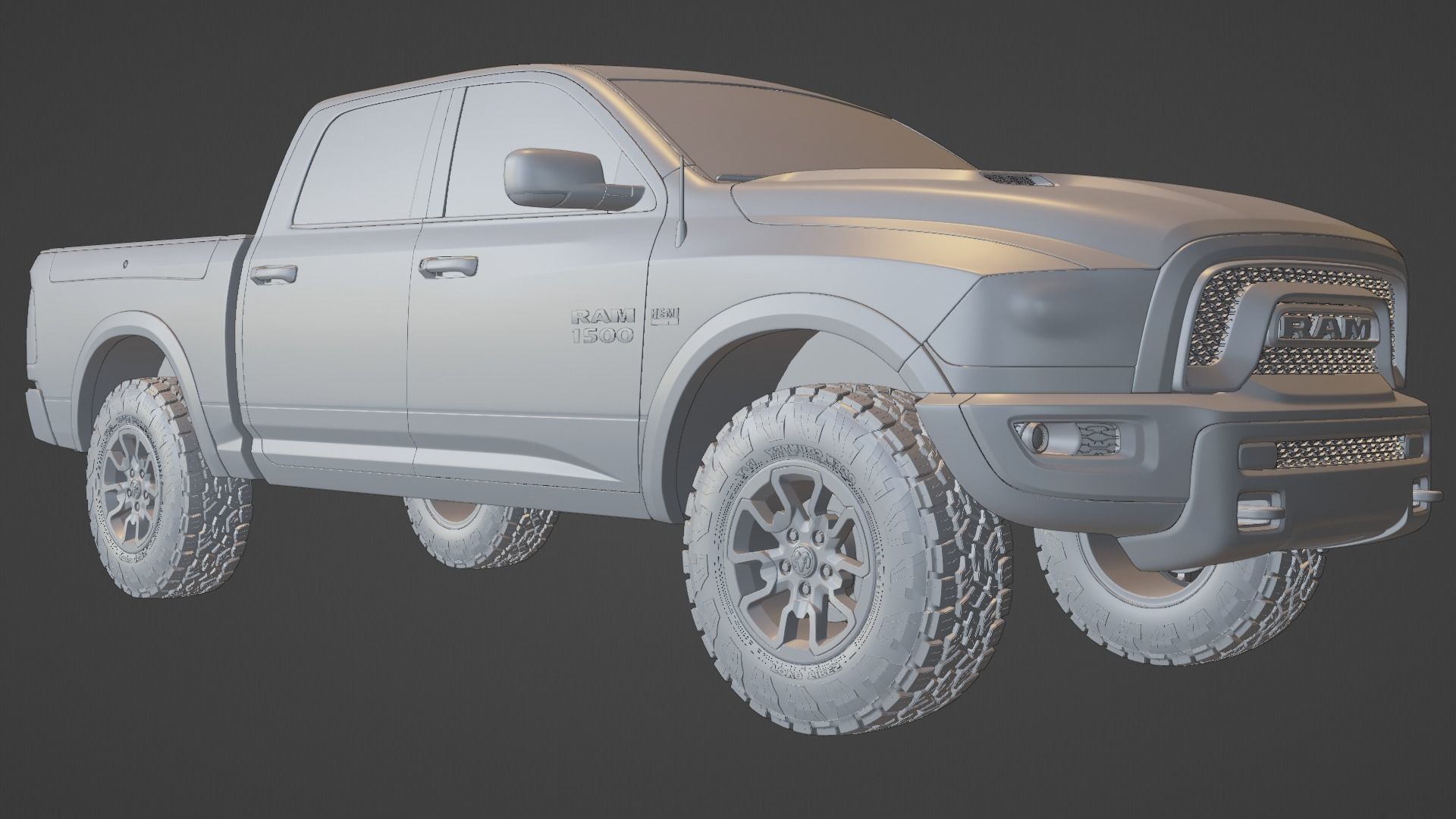 Ram Rebel 2015 Pickup Truck 3D model | CGTrader