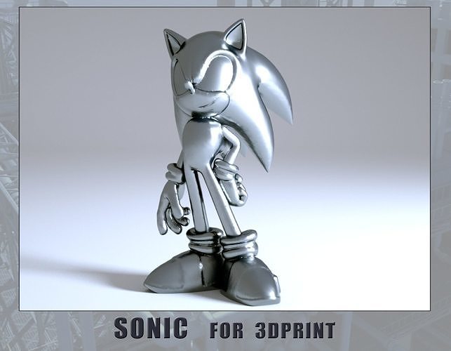 Sonic for 3Dprint 3D model 3D printable | CGTrader