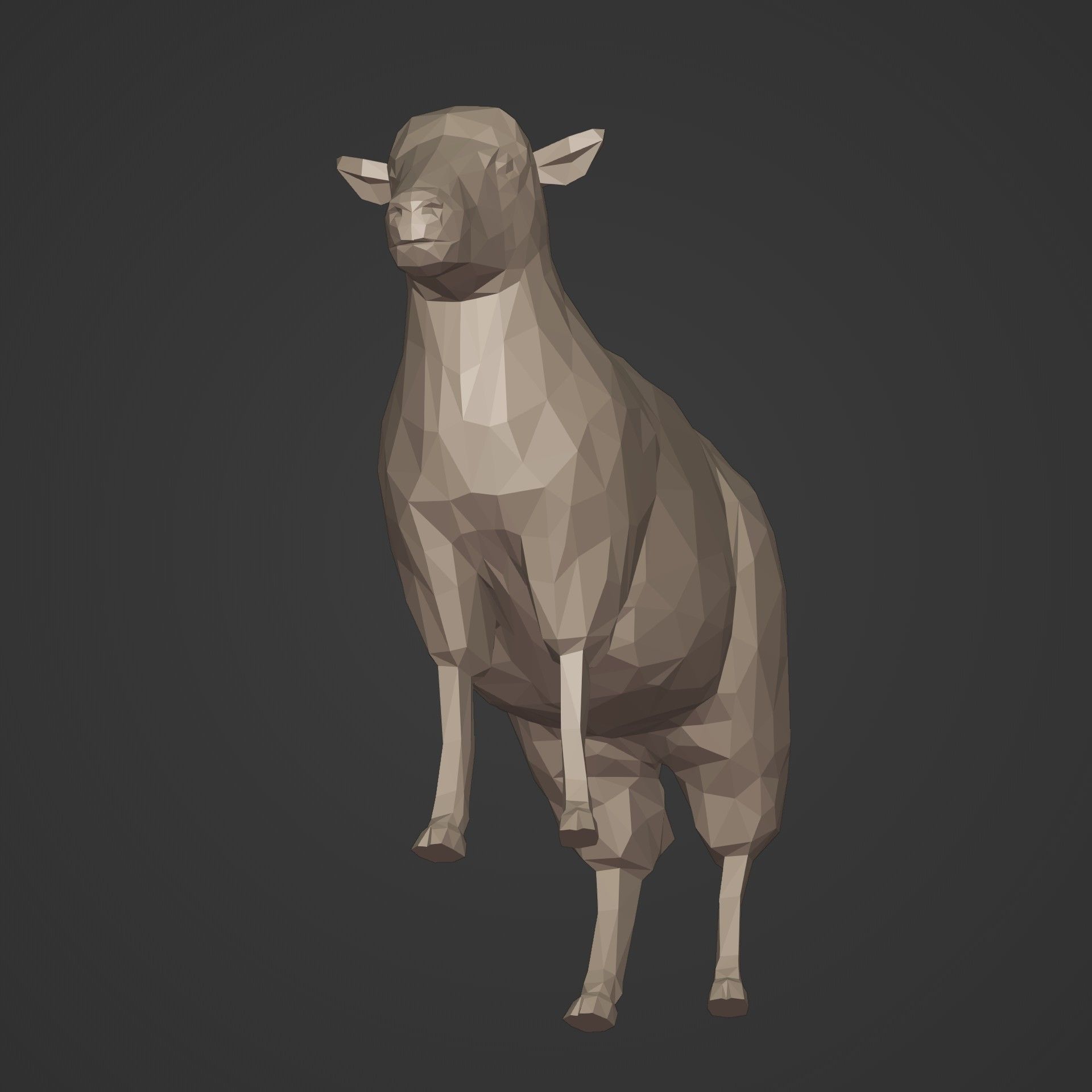 3D model LowPoly Sheep VR / AR / low-poly | CGTrader