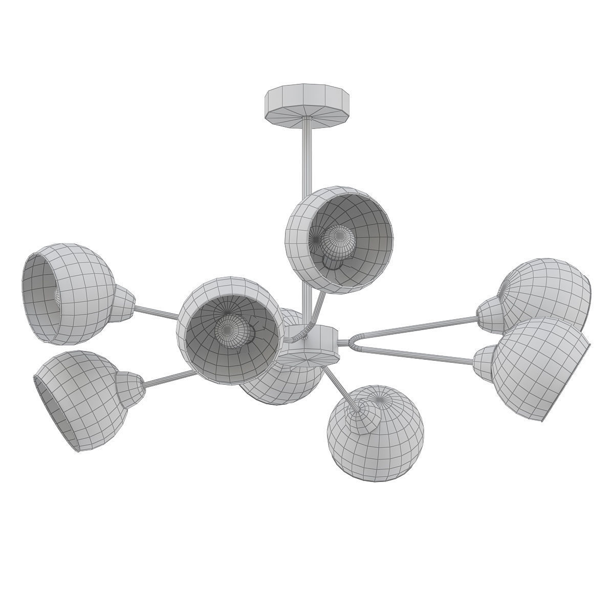 Sputnik Loft Globe 3D model | CGTrader