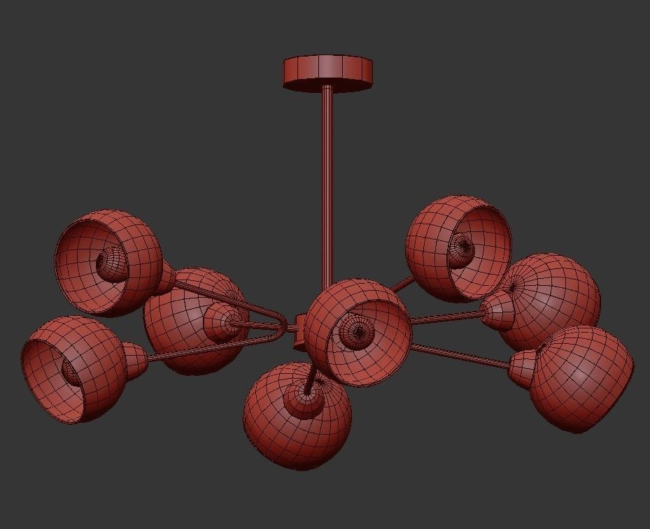 Sputnik Loft Globe 3D model | CGTrader