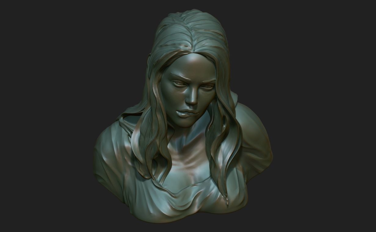 Female Bust Statue 220922 3D model 3D printable | CGTrader