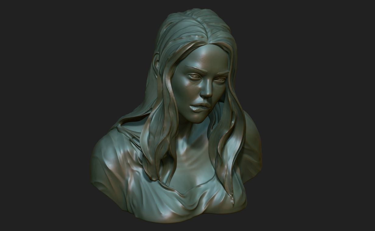 Female Bust Statue 220922 3D model 3D printable | CGTrader