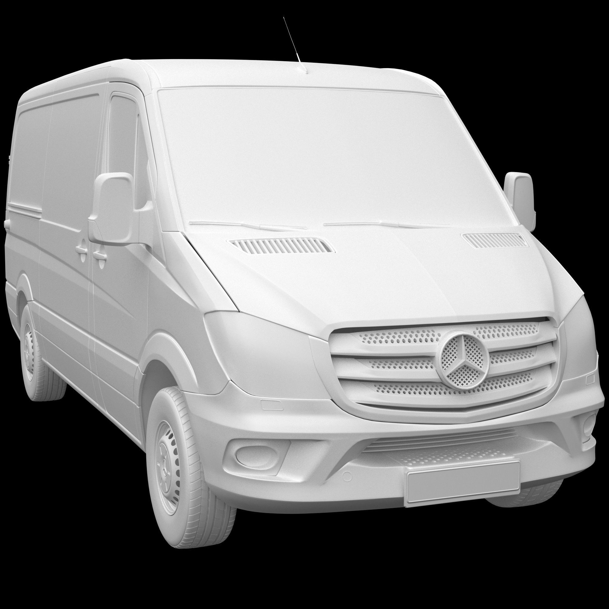 Mercedes-Benz Sprinter 2015 Panel Van L2H1 3D model | CGTrader