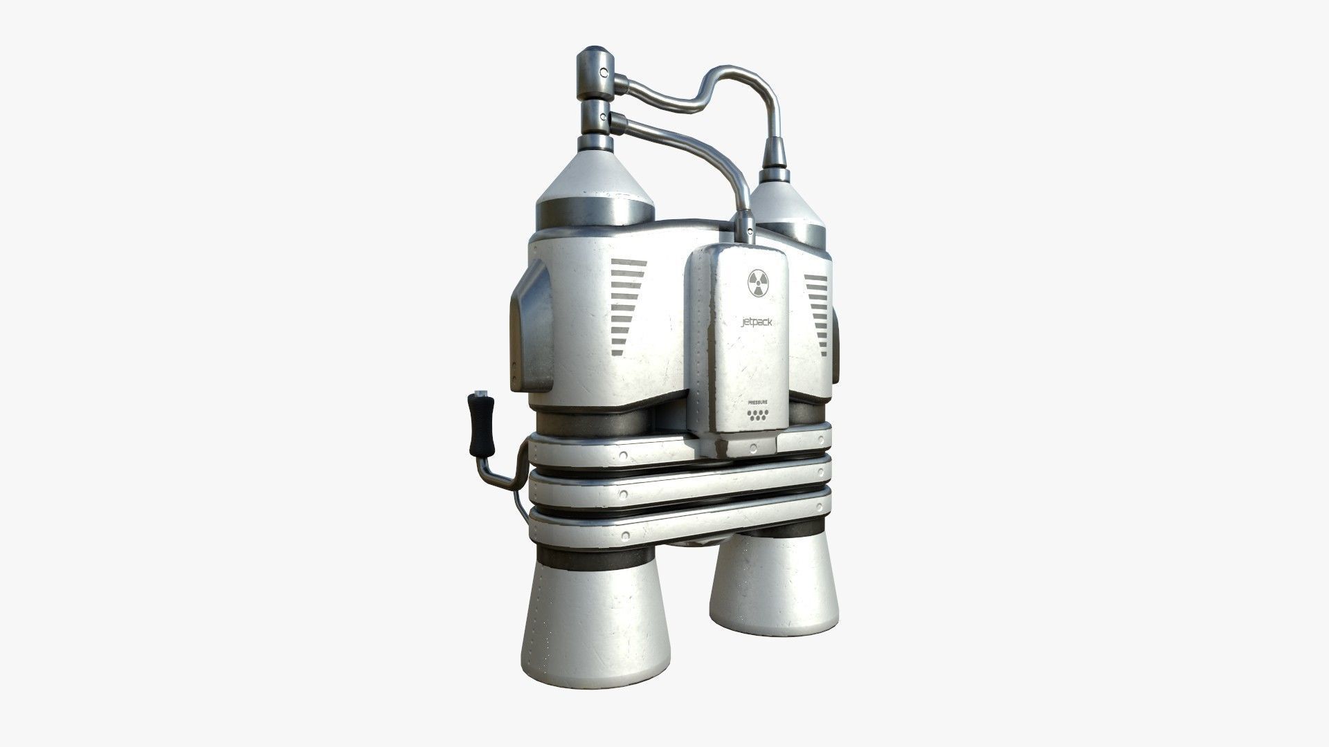 3D model Jetpack E08 Light Steel - SciFi Character Design VR / AR / low ...