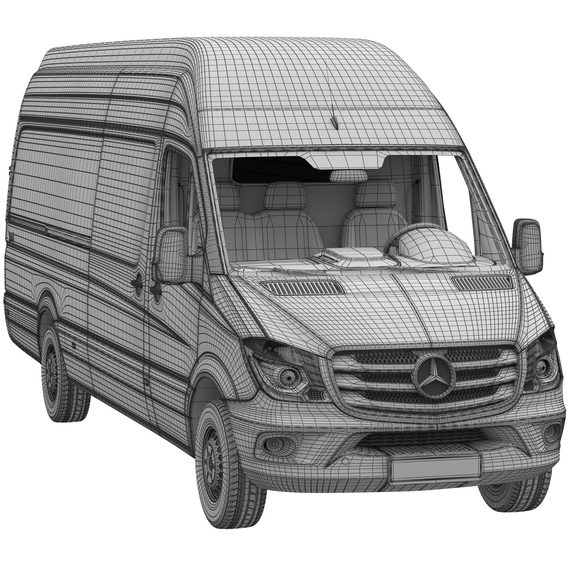 Mercedes-Benz Sprinter 2015 Panel Van L4H3 3D model | CGTrader