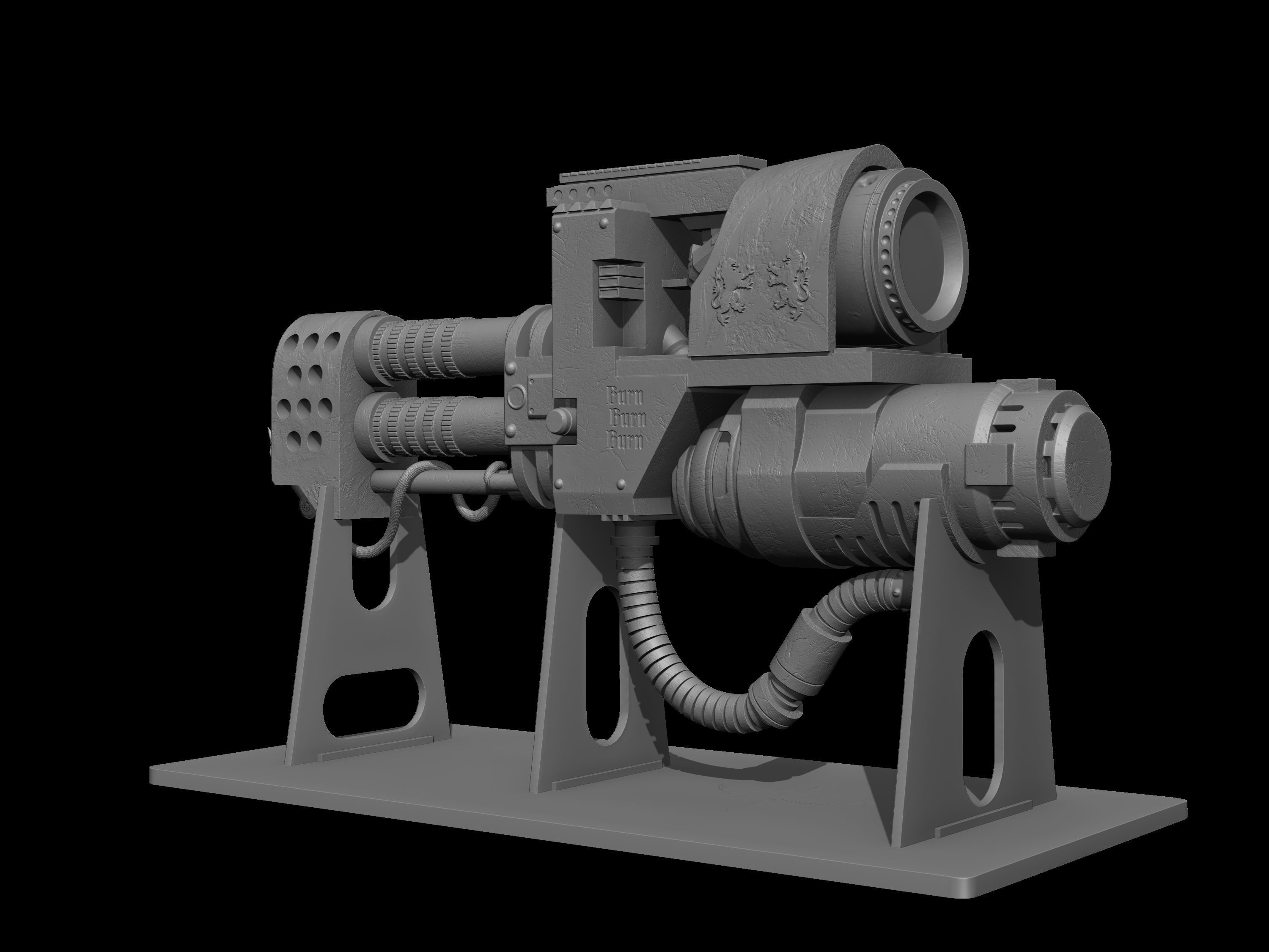 Flame Thrower 3D Model 3D model 3D printable | CGTrader