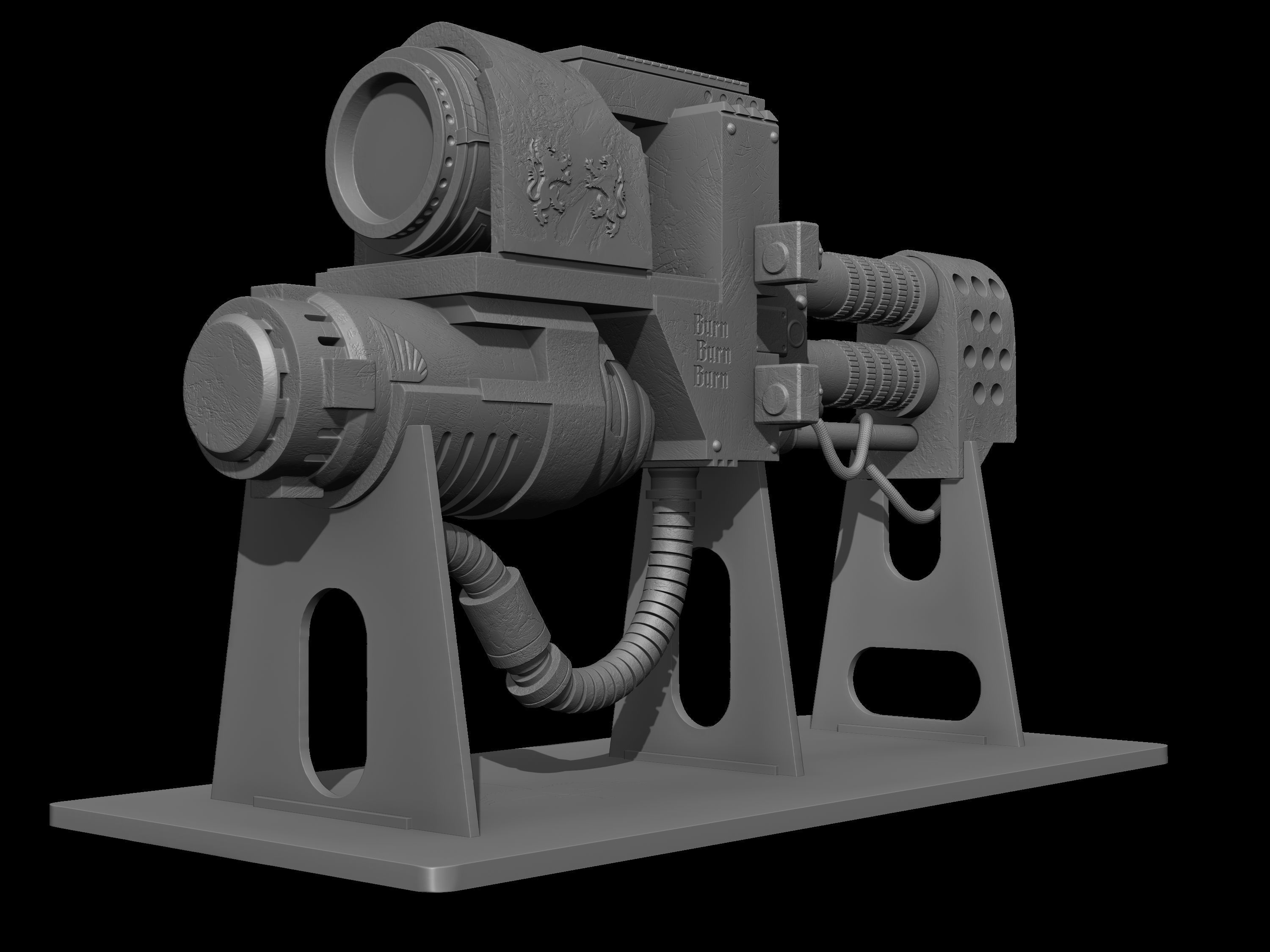 Flame Thrower 3D Model 3D model 3D printable | CGTrader