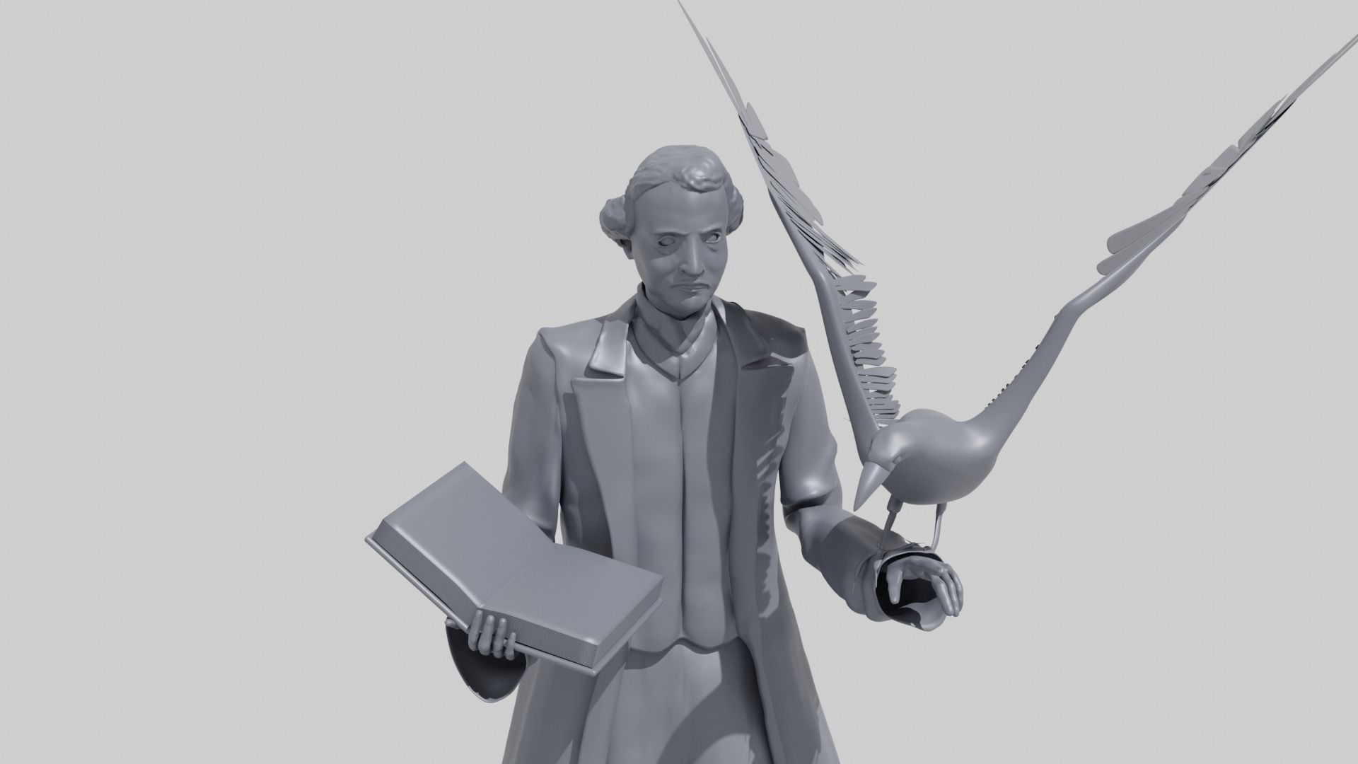 Edgar Allan Poe 3D Model 3D model | CGTrader