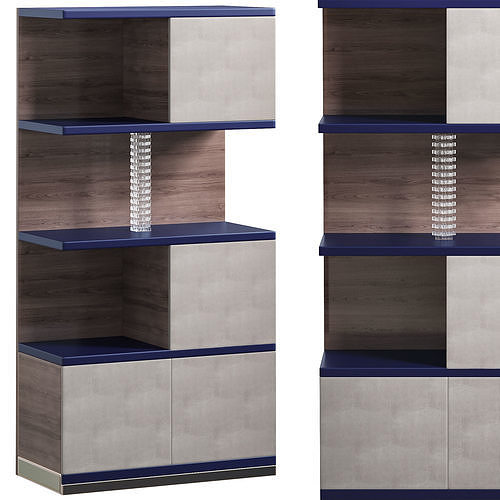 TWO PIECE BOOKCASE BY GIORGIO COLLECTION 3D model | CGTrader