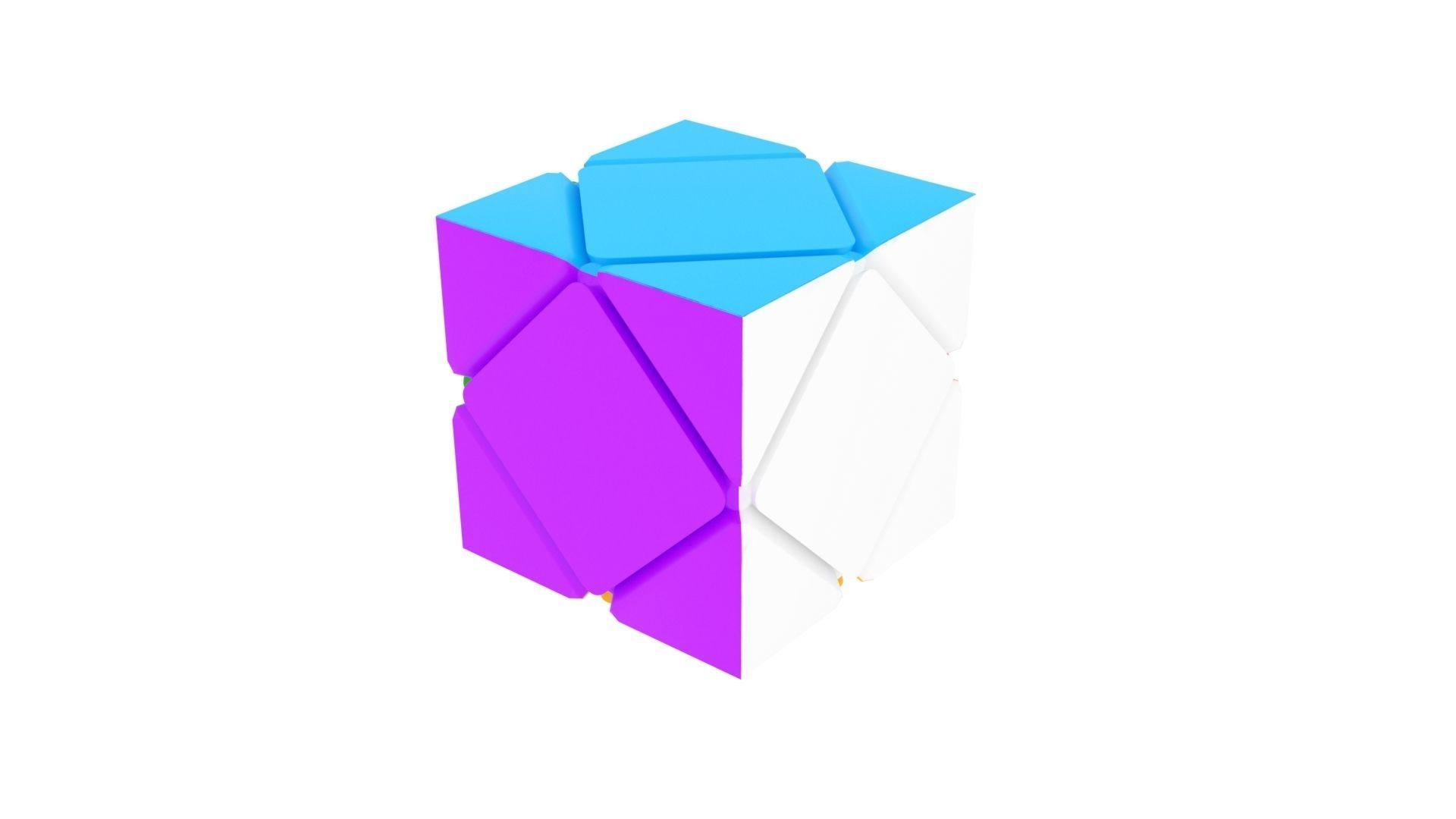 Skewb Puzzle 3D model | CGTrader