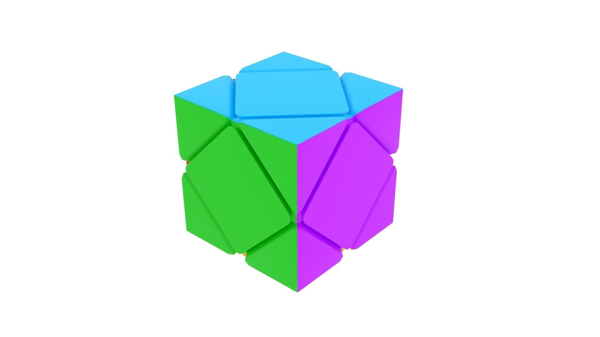 Skewb Puzzle 3D model | CGTrader