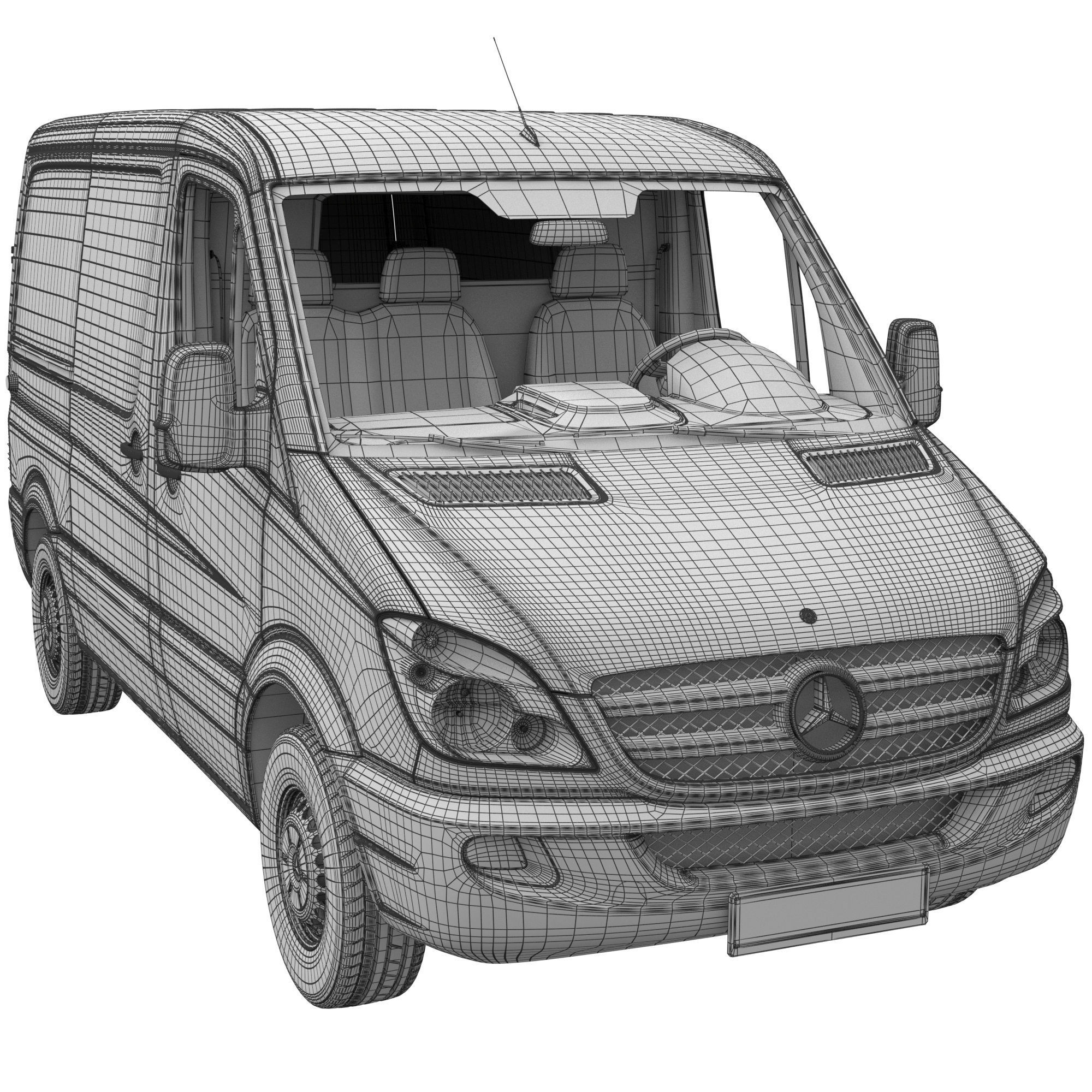 Mercedes-Benz Sprinter Panel Van L1H1 3D model | CGTrader