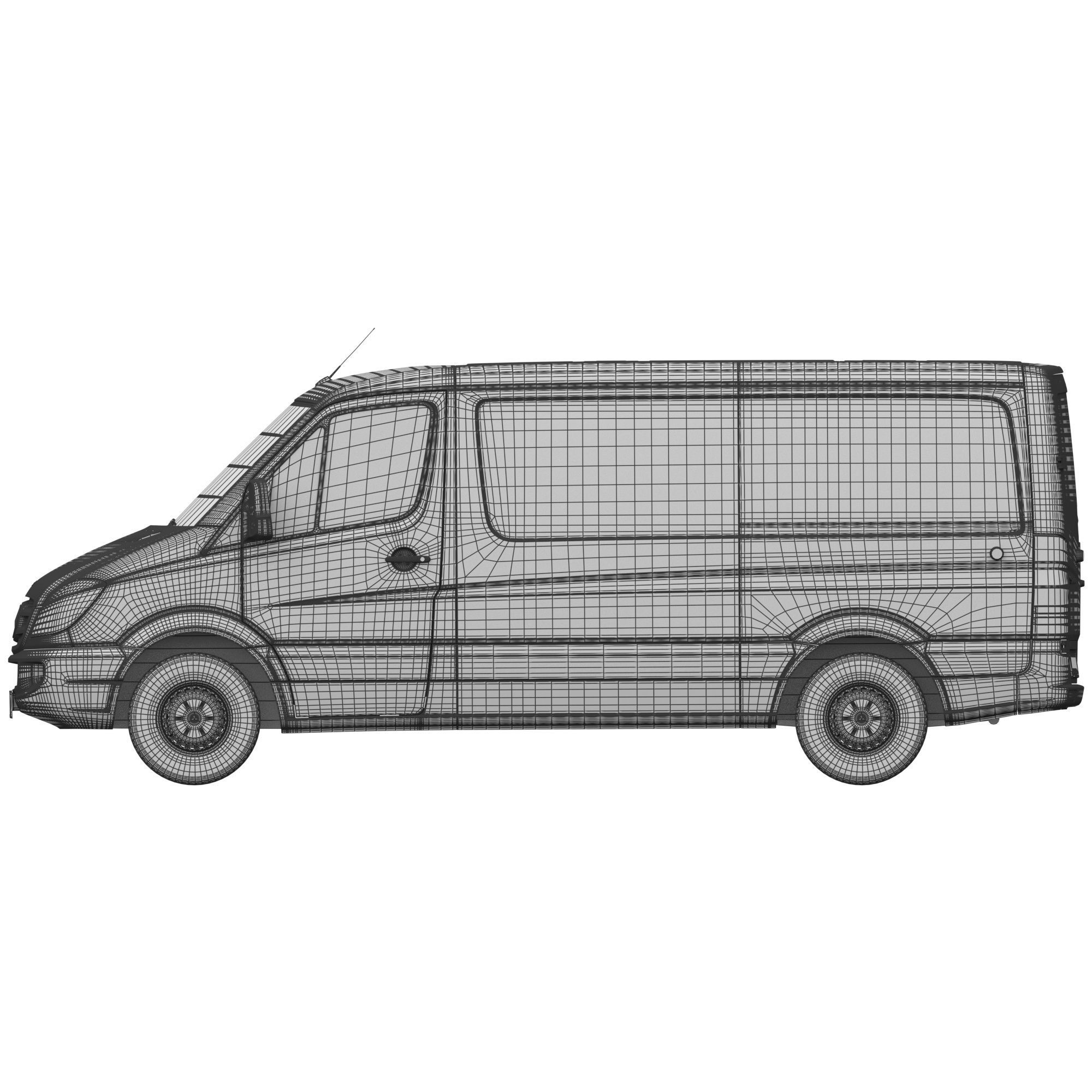 Mercedes-Benz Sprinter Panel Van L2H1 3D model | CGTrader