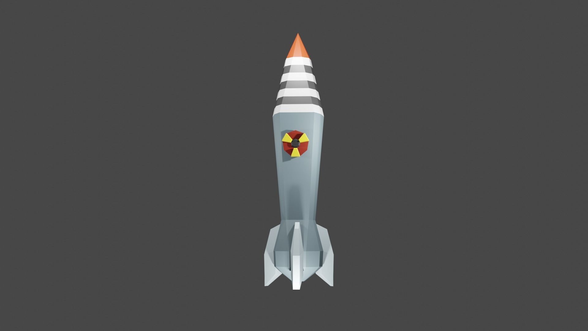 Nuke missile to keep world in peace free VR / AR / low-poly 3D model ...