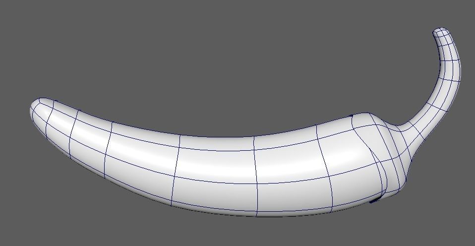3D model low polygon chilli 3d model VR / AR / low-poly | CGTrader