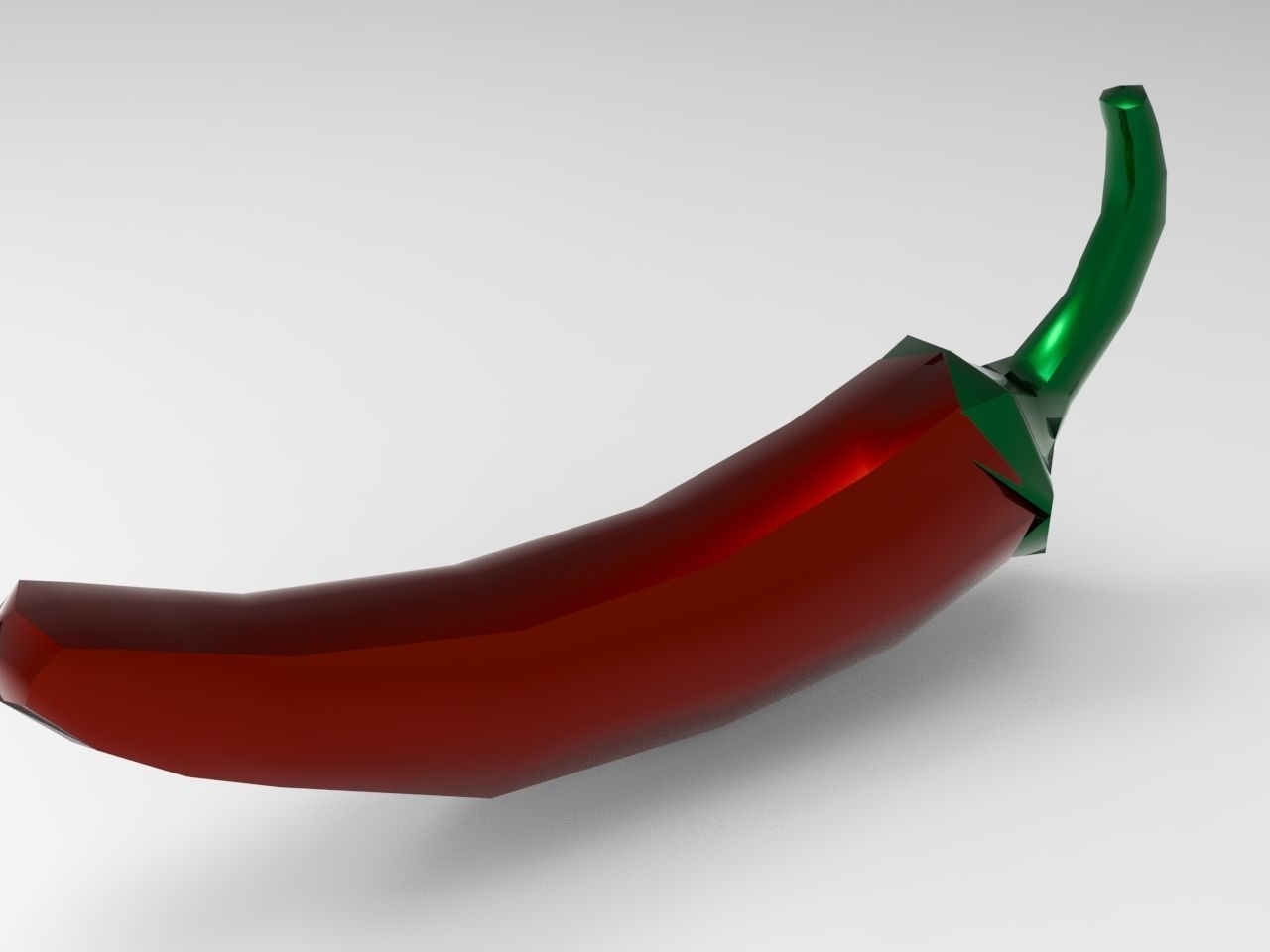 3D model low polygon chilli 3d model VR / AR / low-poly | CGTrader