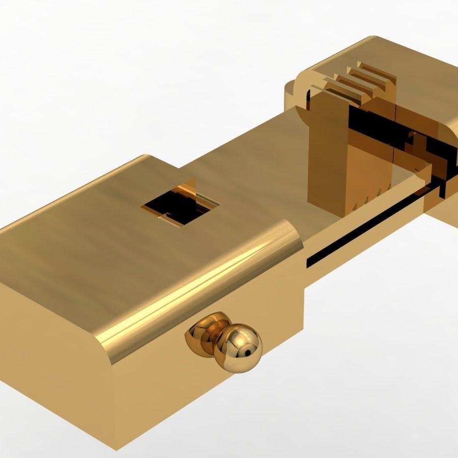 plain clasp 3D model 3D printable | CGTrader