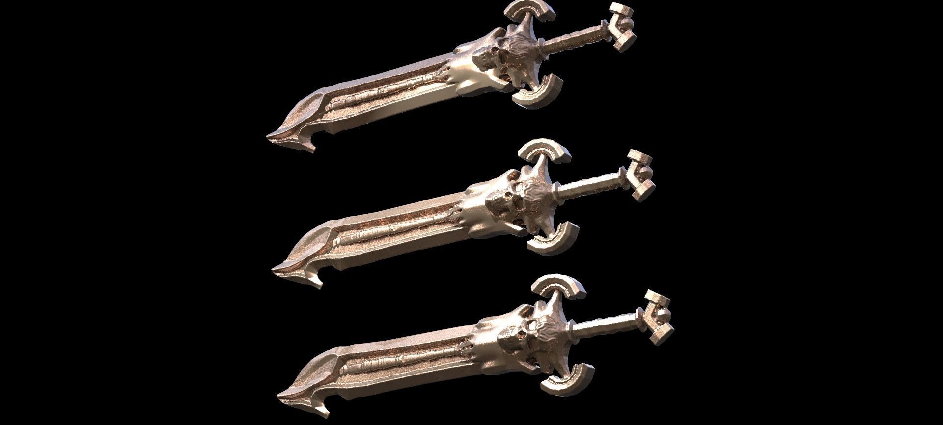 Grim Reaper Short Sword 3D model | CGTrader