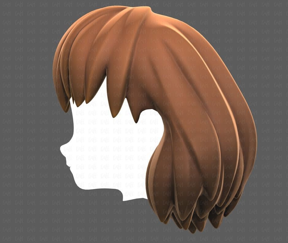 3D model Base Hair for girl V34 VR / AR / low-poly | CGTrader