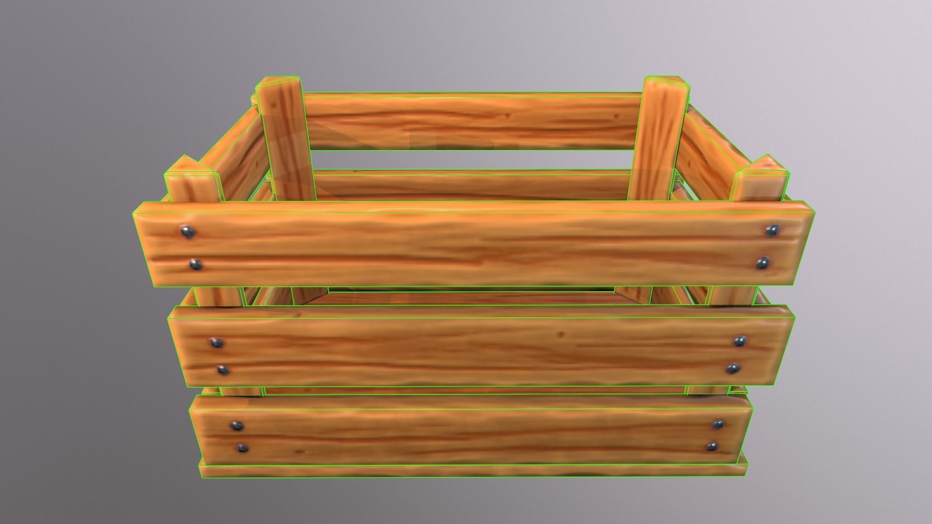 Stylized wood crate free VR / AR / low-poly 3D model | CGTrader