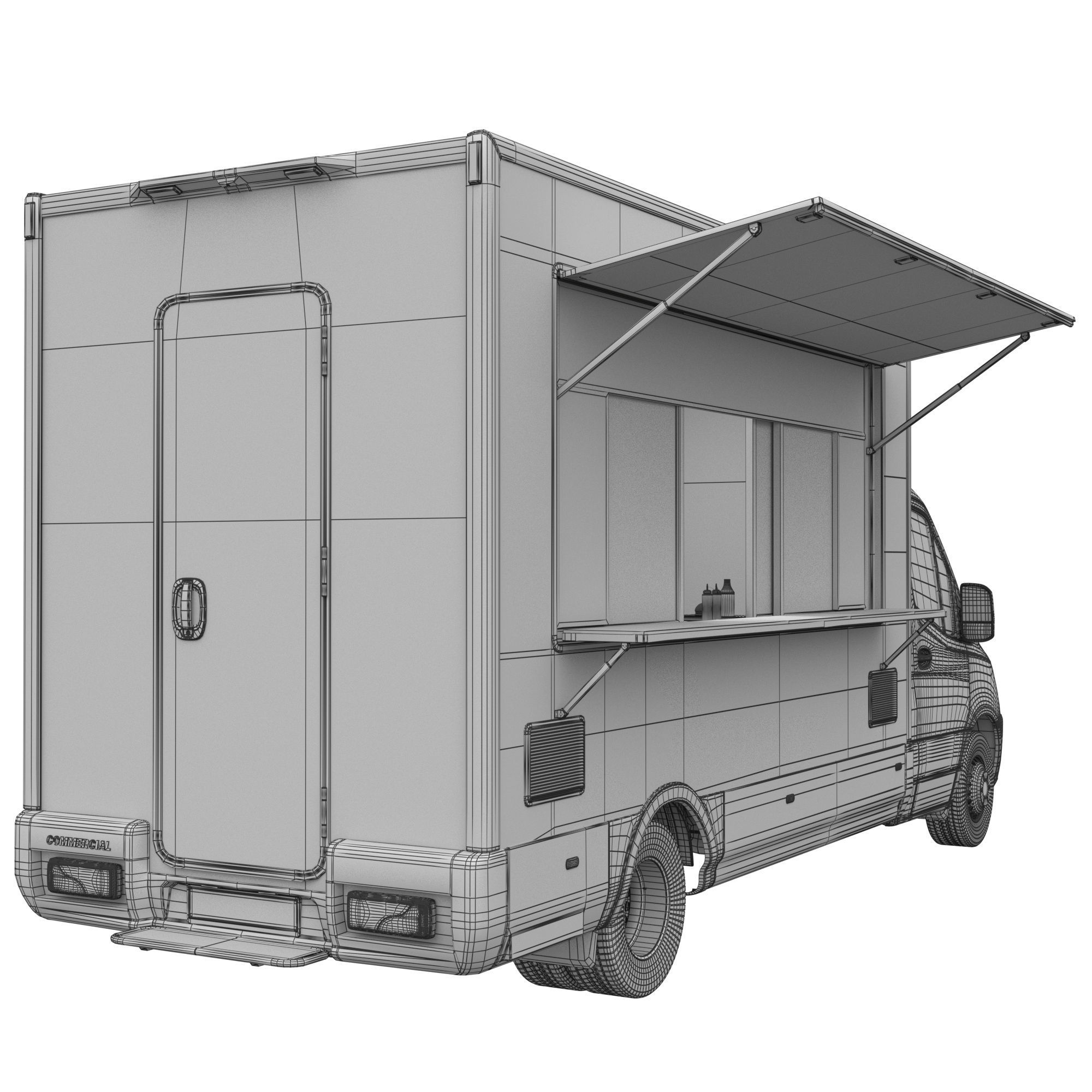 Generic Food Truck 3D model | CGTrader