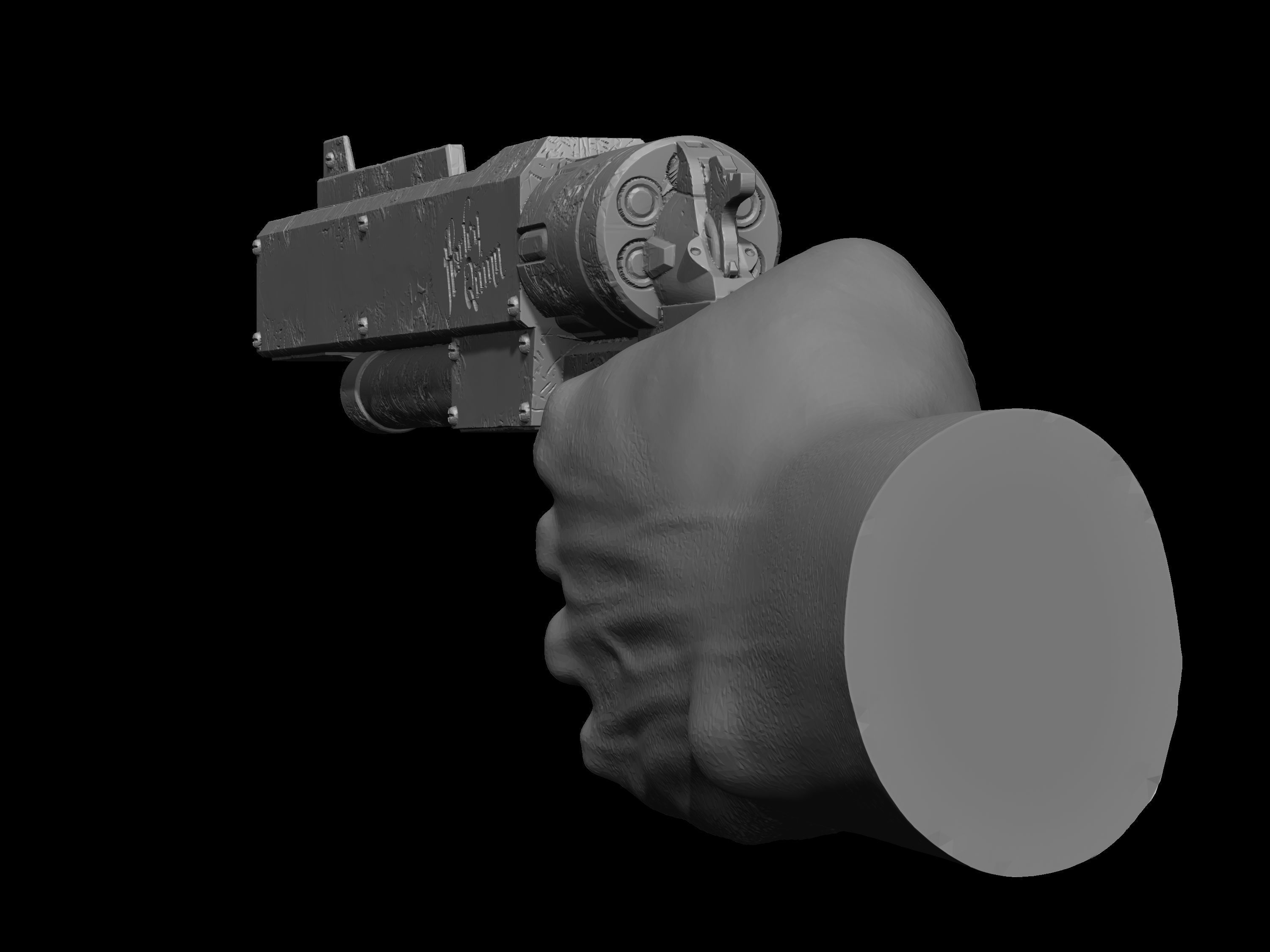 Gun with Hand 02 3D Model 3D model 3D printable | CGTrader