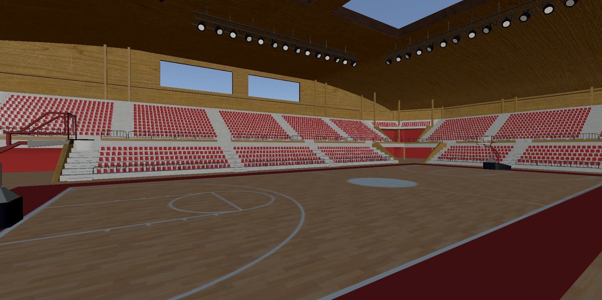 3D model Low-Poly Basketball Arena VR / AR / low-poly | CGTrader