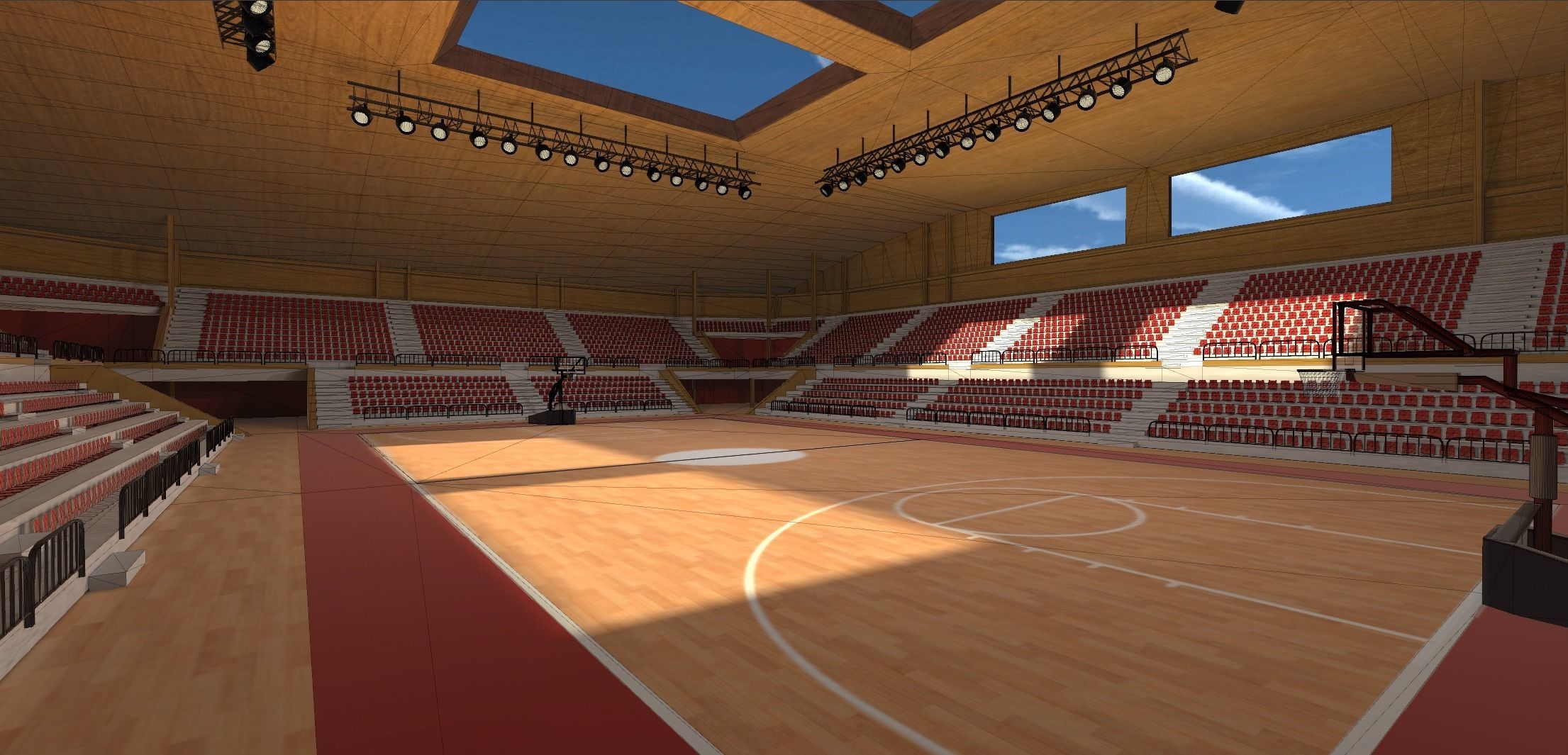 3D model Low-Poly Basketball Arena VR / AR / low-poly | CGTrader
