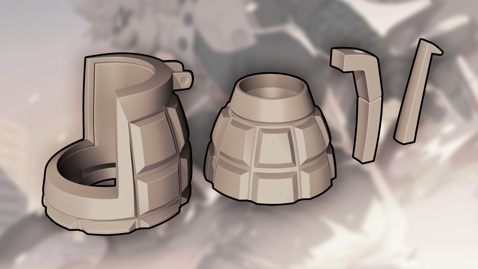 Bakugo Inspired Gauntlets - My Hero Academia 3D model 3D printable ...