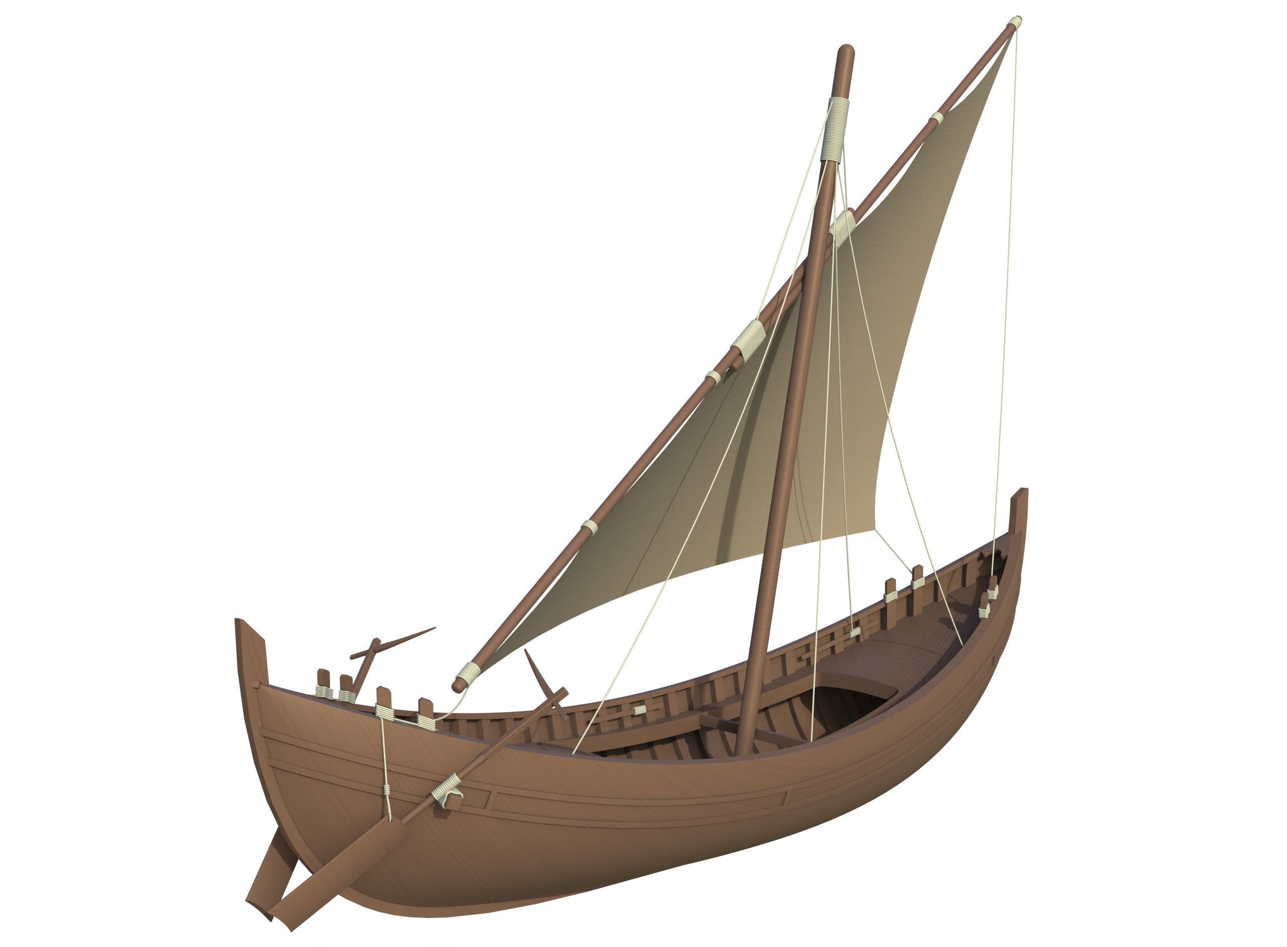 Byzantine Merchant Boat 3D model | CGTrader