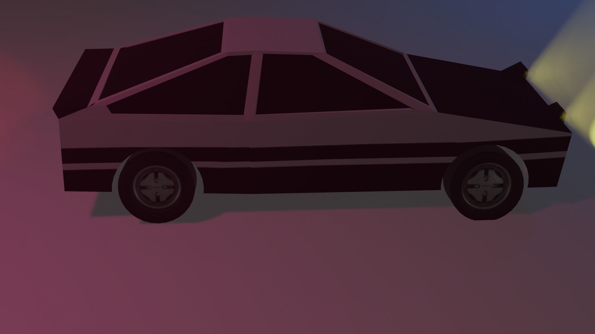 Low-poly Toyota AE86 free VR / AR / low-poly 3D model | CGTrader