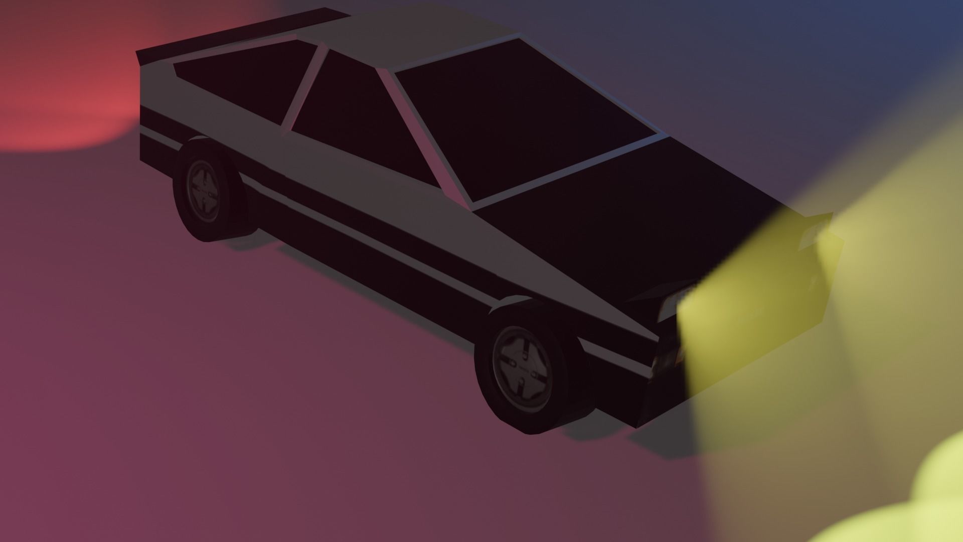 Low-poly Toyota AE86 free VR / AR / low-poly 3D model | CGTrader