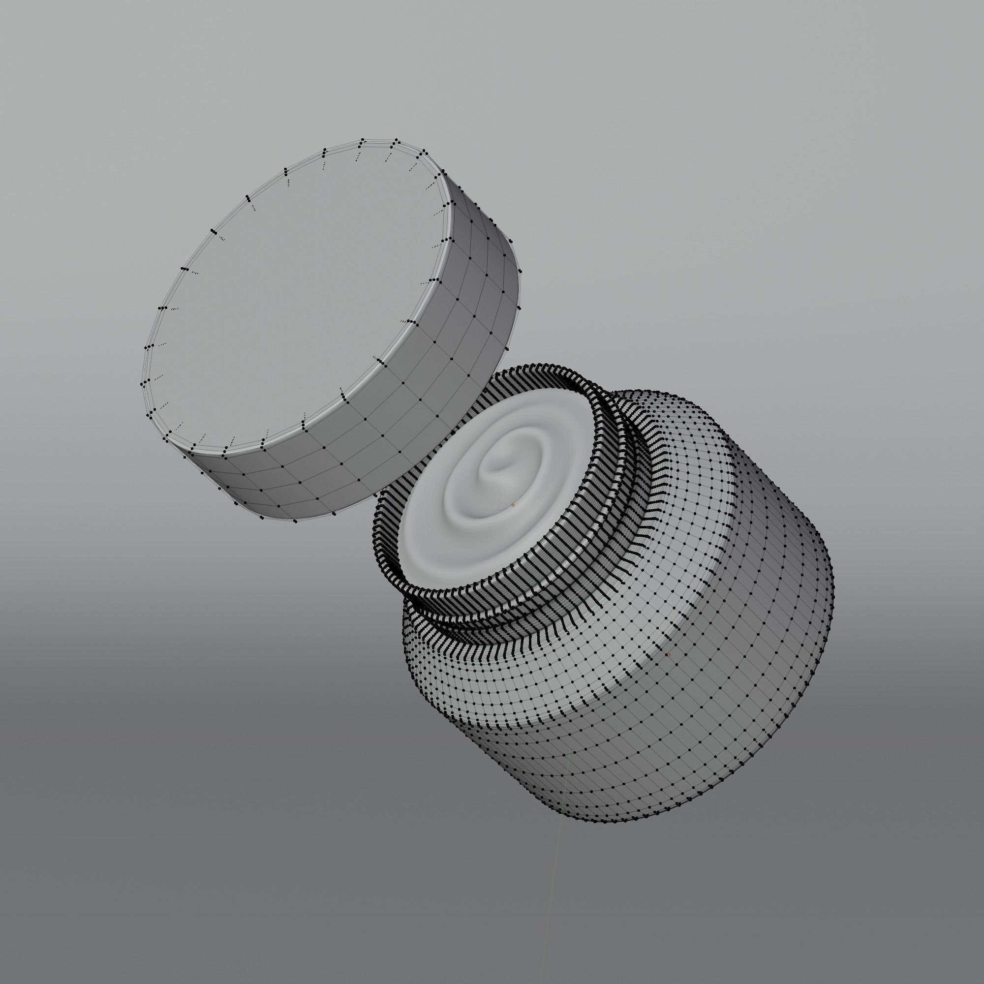3D model Cream Jar 47 VR / AR / low-poly | CGTrader