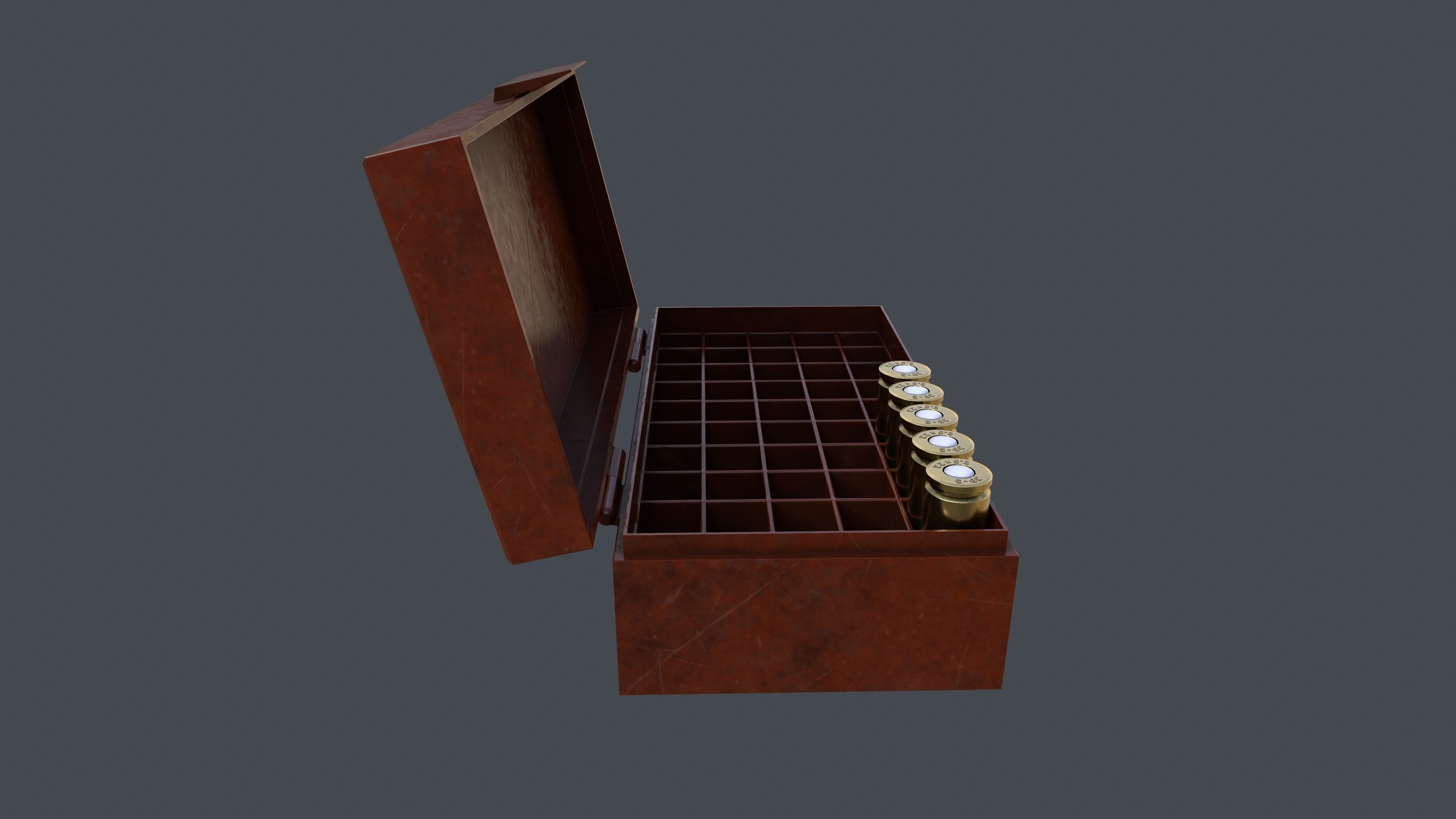 3D model Pistol Long Range and Ammo Box VR / AR / low-poly | CGTrader