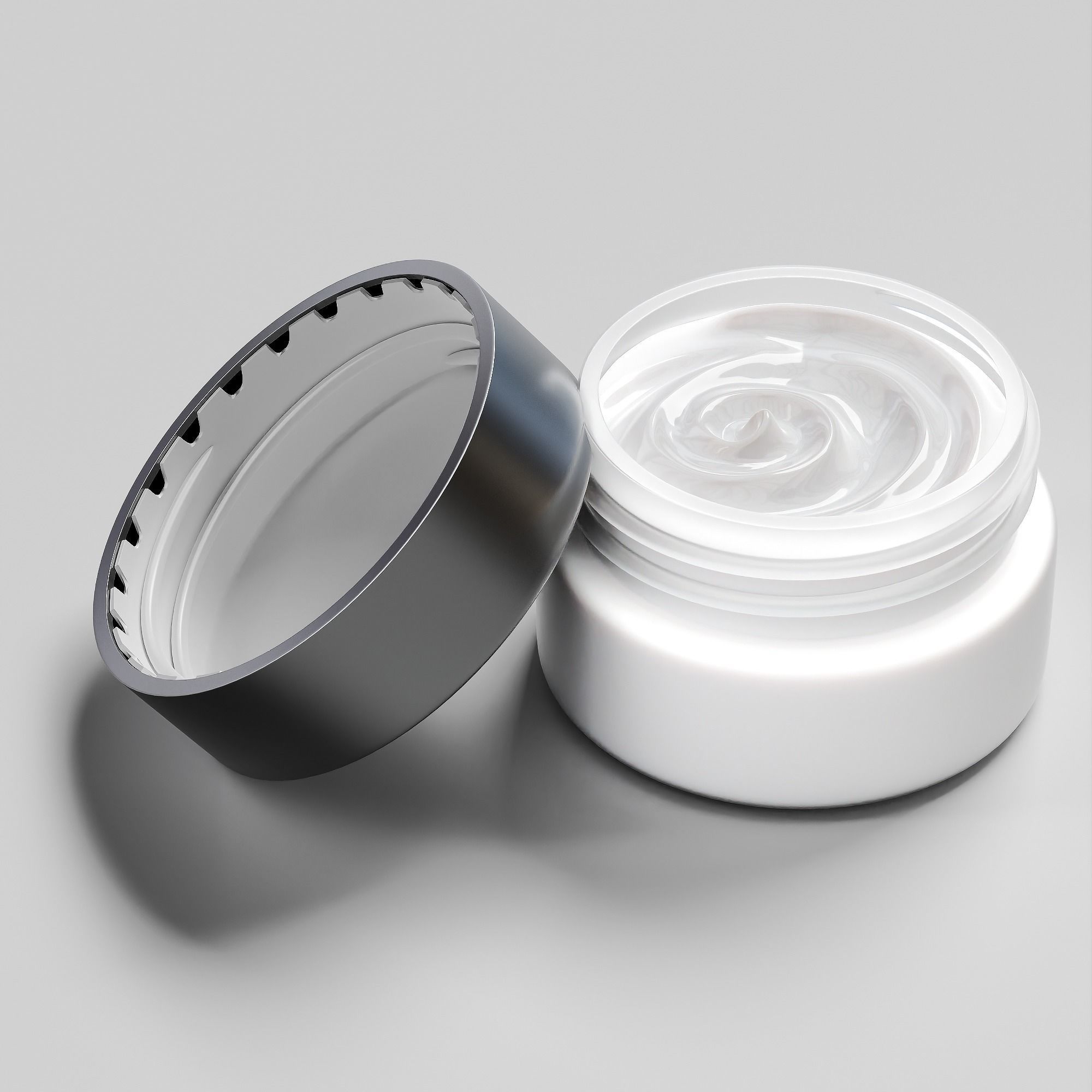 3D model Cream Jar 22 VR / AR / low-poly | CGTrader
