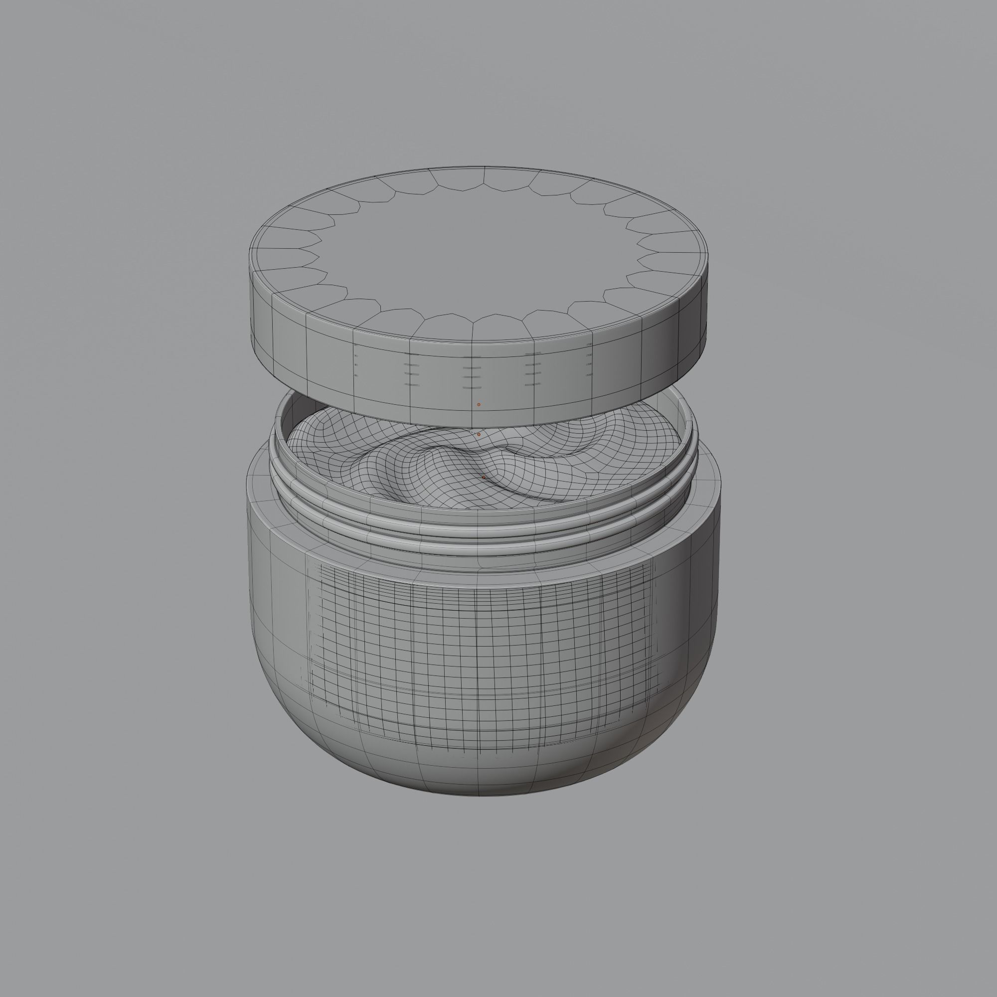 3D model Cream Jar 04 VR / AR / low-poly | CGTrader