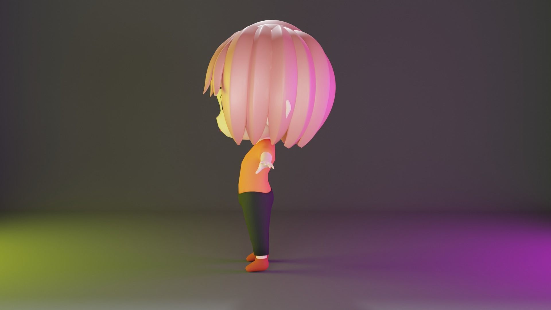 chibi character free 3D model | CGTrader
