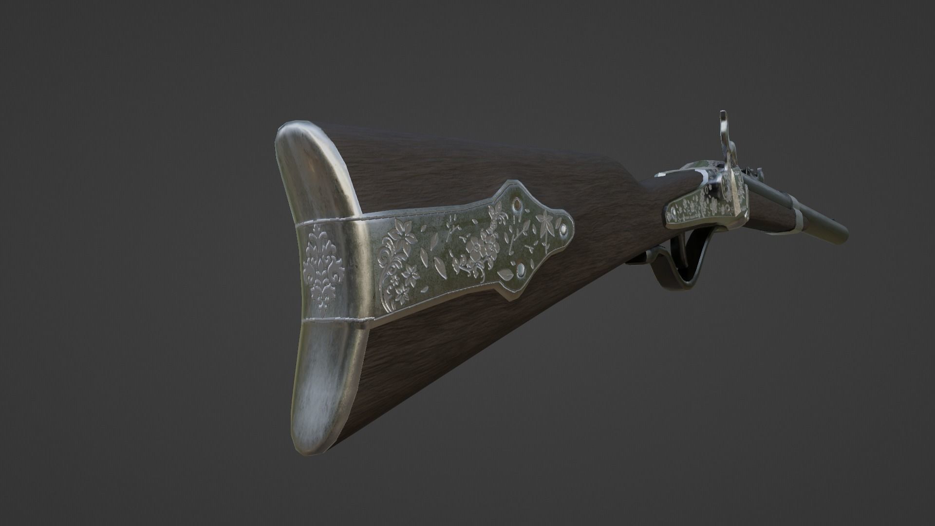 3D model 1862 Sharps Percussion Civil War Carbine VR / AR / low-poly ...