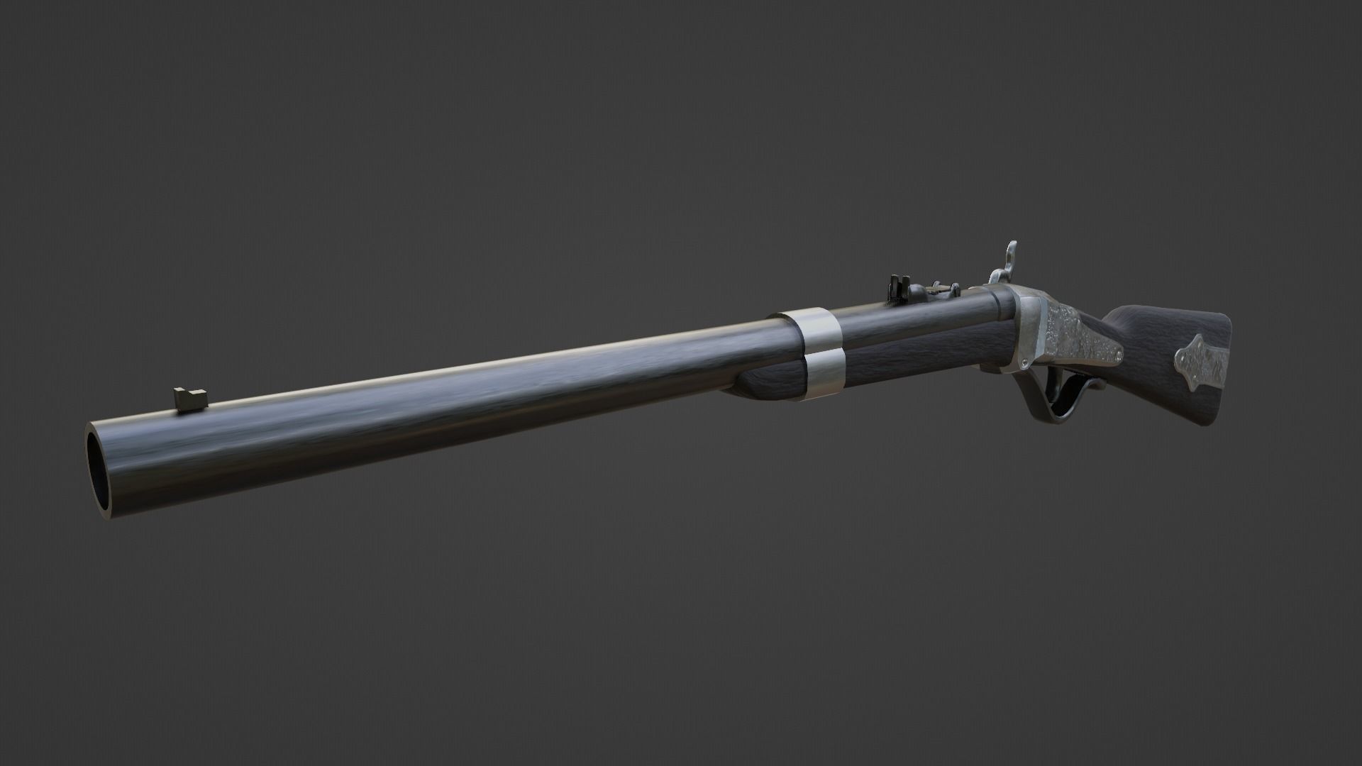 3D model 1862 Sharps Percussion Civil War Carbine VR / AR / low-poly ...