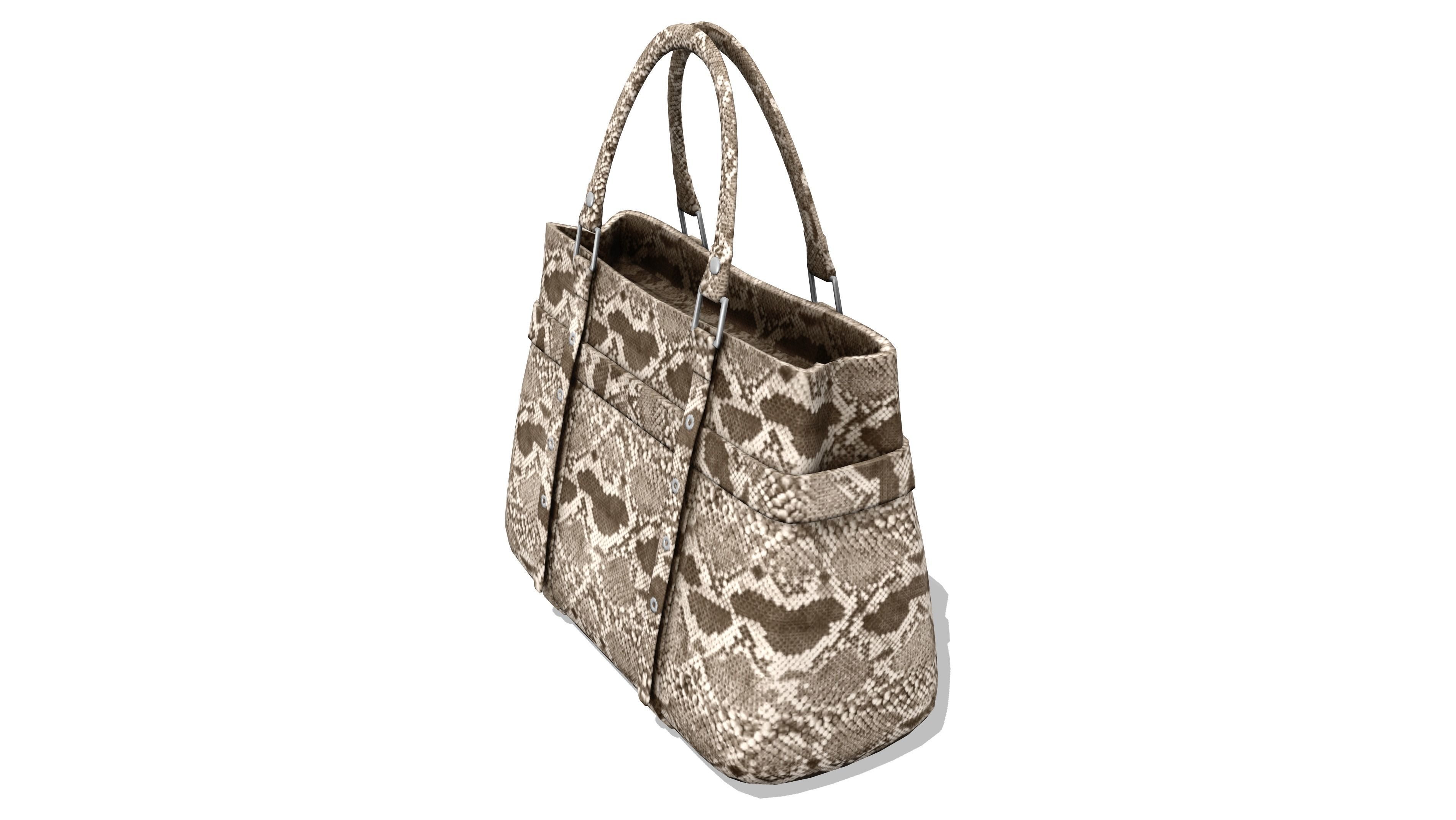 3D model Snake Skin Leather Handbag VR / AR / low-poly | CGTrader